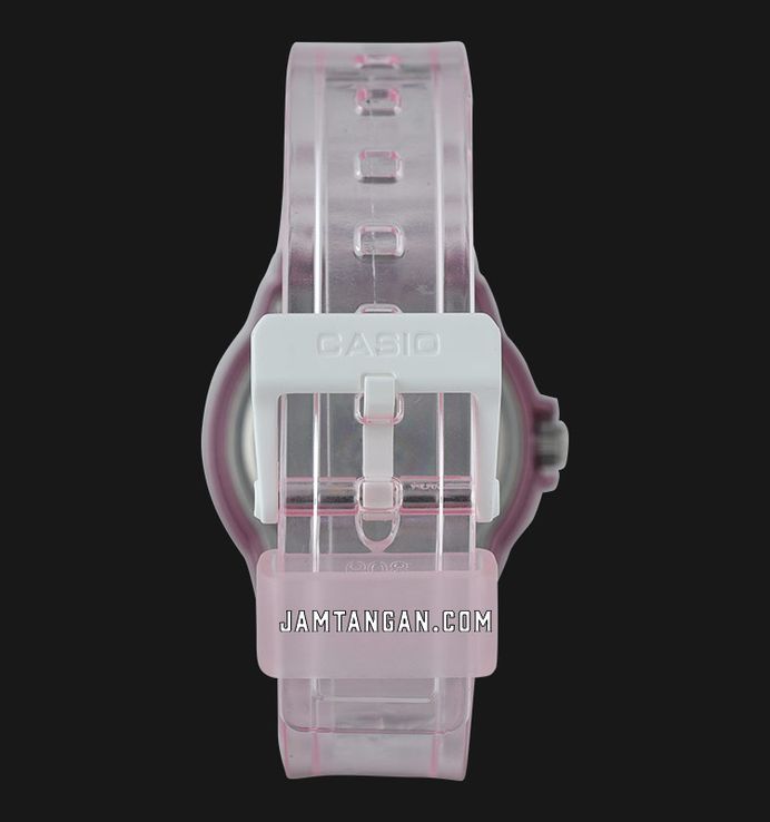 Casio General LRW-200HS-4E LRW-200HS-4EVDF Ladies Transparent Series Pink Dial Pink Transparent ...