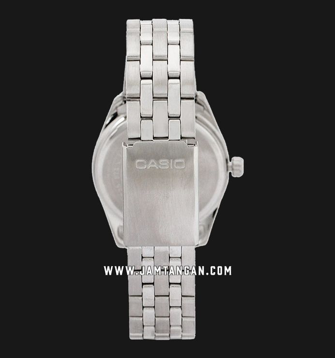 Casio General LTP-1335D-5A LTP-1335D-5AVDF Enticer Ladies Pink Dial Stainless Steel Strap ...