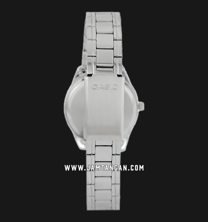 Casio General LTP-V005D-1AUDF Black Dial Stainless Steel Band | Jamtangan.com