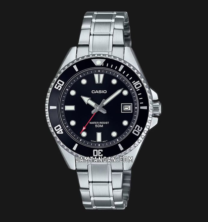 Casio General MDV-10D-1A1 MDV-10D-1A1VDF Baby Duro Men Black Dial ...