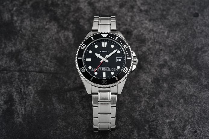 Casio General MDV-10D-1A1 MDV-10D-1A1VDF Baby Duro Men Black Dial ...