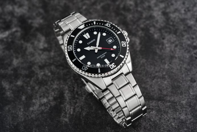 Casio General MDV-10D-1A1 MDV-10D-1A1VDF Baby Duro Men Black Dial ...