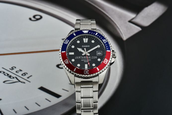 Casio General MDV-10D-1A3 MDV-10D-1A3VDF Baby Duro Men Black Dial ...