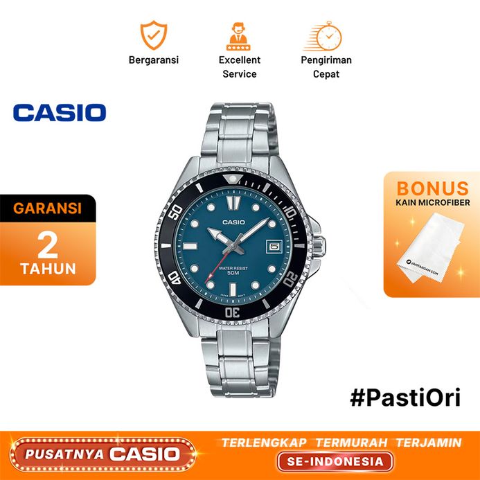 Casio General MDV-10D-2A1 MDV-10D-2A1VDF Baby Duro Men Blue Dial ...