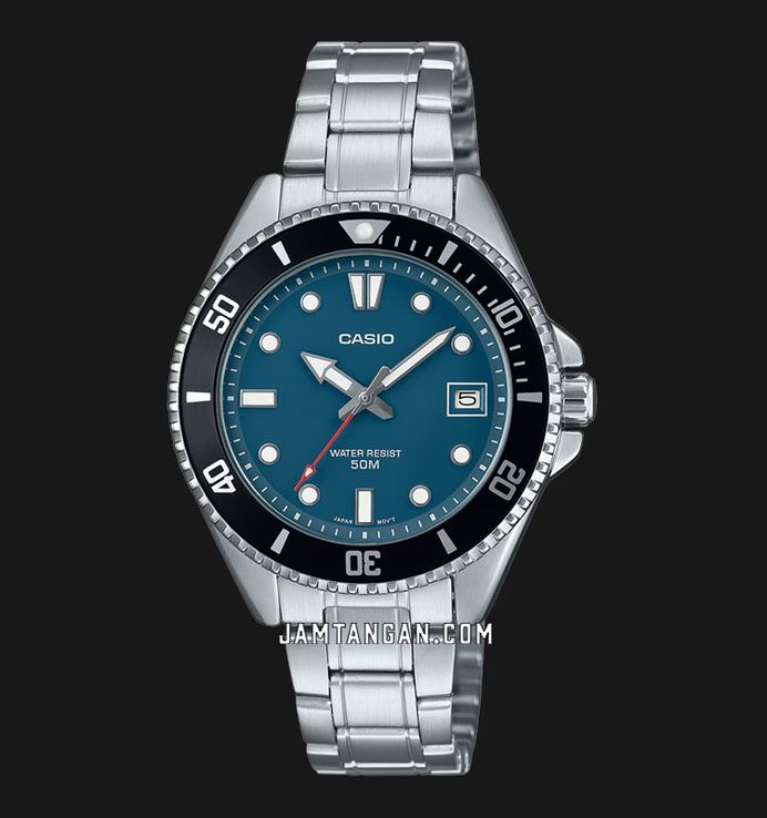 Casio General MDV-10D-2A1 MDV-10D-2A1VDF Baby Duro Men Blue Dial ...