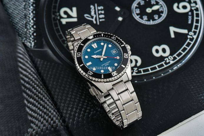 Casio General MDV-10D-2A1 MDV-10D-2A1VDF Baby Duro Men Blue Dial ...