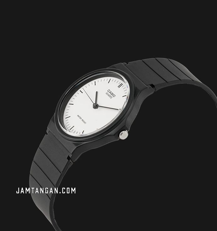 Casio General MQ-24-7ELDF Classic White Dial Black Resin Band | Jamtangan.com
