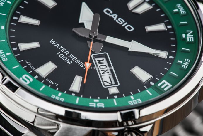 Casio General MTD-130D-1A3 MTD-130D-1A3VDF Men Analog Dual Tone Dial Stainless Steel Band ...