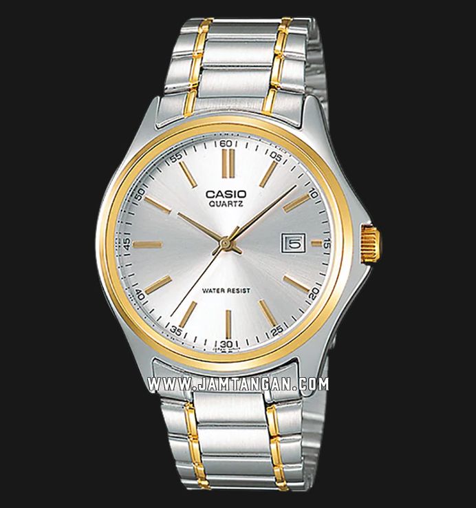 Casio General MTP-1183G-7ADF Enticer Men Silver Dial Dual Tone ...