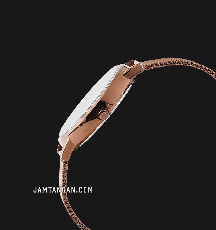 Casio General MTP-B120MR-8A MTP-B120MR-8AVDF Gunmetal Dial Copper Mesh ...