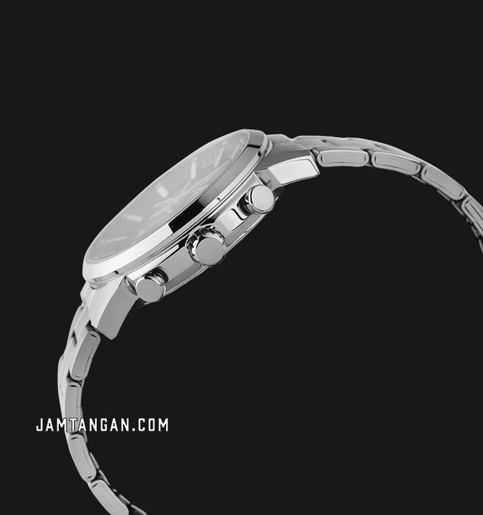 Casio General MTP-E510D-1A2 MTP-E510D-1A2VDF Chronograph Men Dual Tone Dial Stainless Steel Band ...