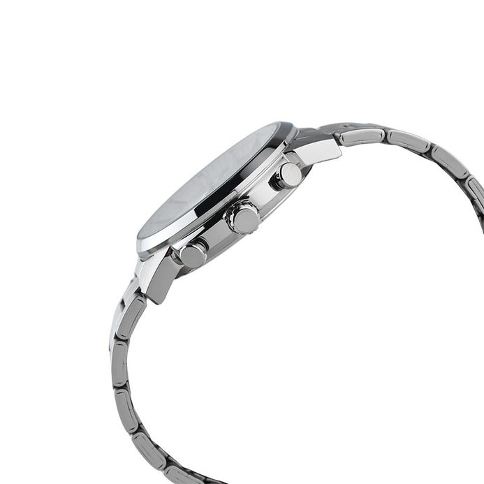 Casio General MTP-E510D-7A MTP-E510D-7AVDF Chronograph Men Silver Dial Stainless Steel Band ...