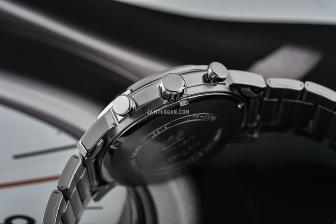 Casio General MTP-E510D-8A MTP-E510D-8AVDF Chronograph Men Grey Dial Stainless Steel Band ...