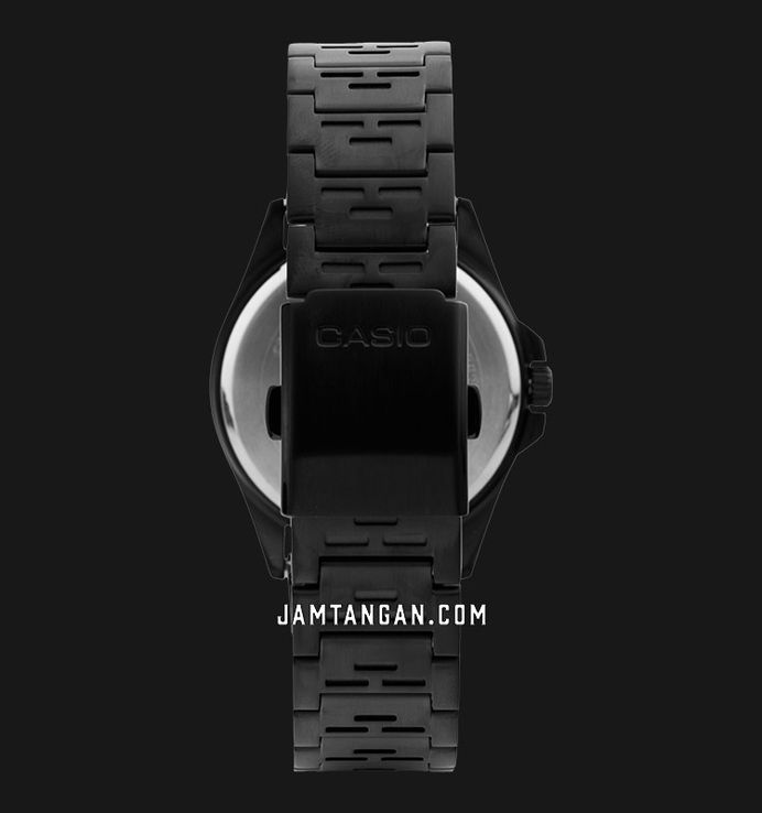 Casio MTP-E700B-1E MTP-E700B-1EVDF Men Black Dial Black Stainless Steel Band | Jamtangan.com