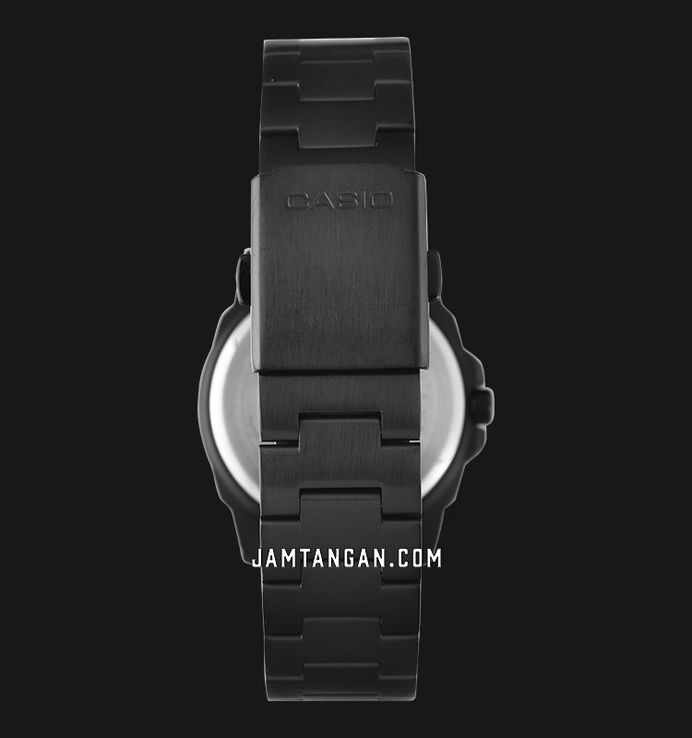 Casio General MTP-E720B-1A MTP-E720B-1AVDF Grid Pattern Black Dial Black Stainless Steel Band ...