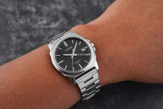 Casio General MTP-E720D-1A MTP-E720D-1AVDF Grid Pattern Black Dial ...