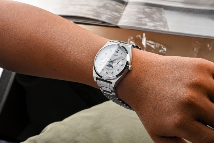 Casio General MTP-M300D-7A MTP-M300D-7AVDF Men Moon Phase White Dial ...