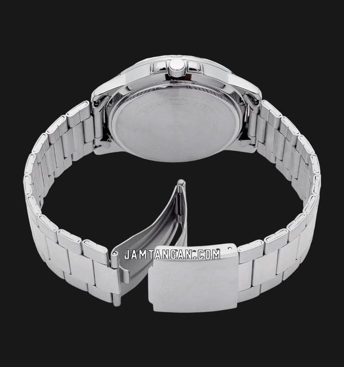 Casio General MTP-VD01D-6BVUDF Men Purple Dial Stainless Steel Band ...