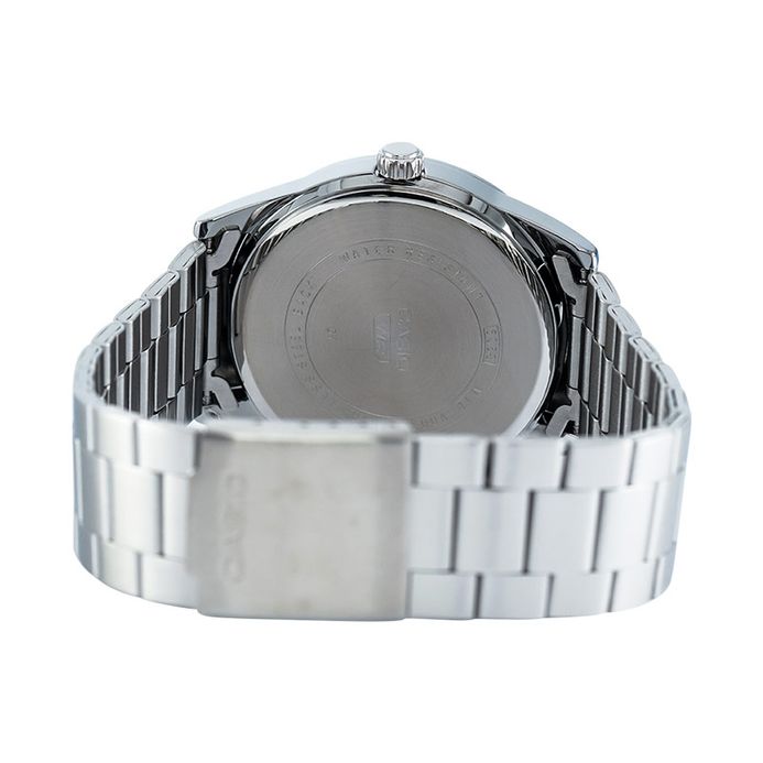 Casio General MTP-VD03D-1AUDF Dress Men Black Dial Stainless Steel Band | JAMTANGAN.COM