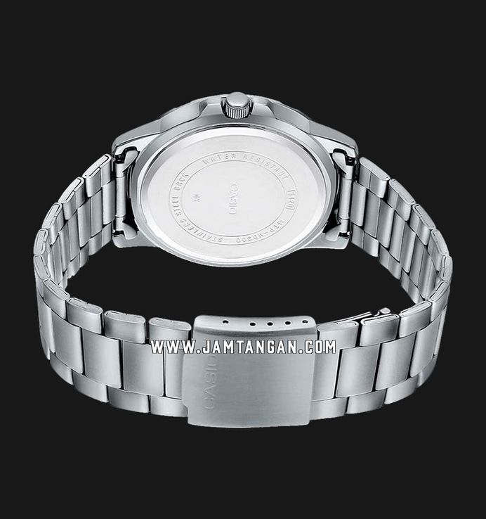 Casio General MTP-VD300D-2EUDF Men Blue Dial Stainless Steel Band | JAMTANGAN.COM