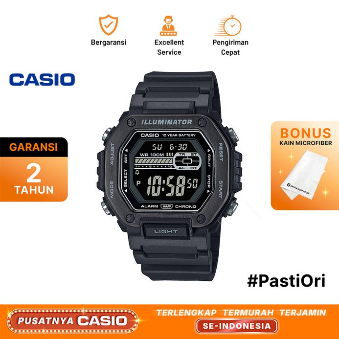 Casio General MWD-110HB-1B MWD-110HB-1BVDF Men Illuminator Digital Dial ...