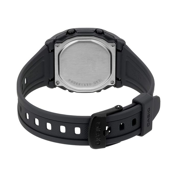 Casio General W-201-1B W-201-1BVDF Digital Dial Black Resin Band | JAMTANGAN.COM