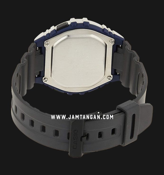 Casio General W-216H-2A W-216H-2AVDF Digital Dial Black Resin Band | Jamtangan.com