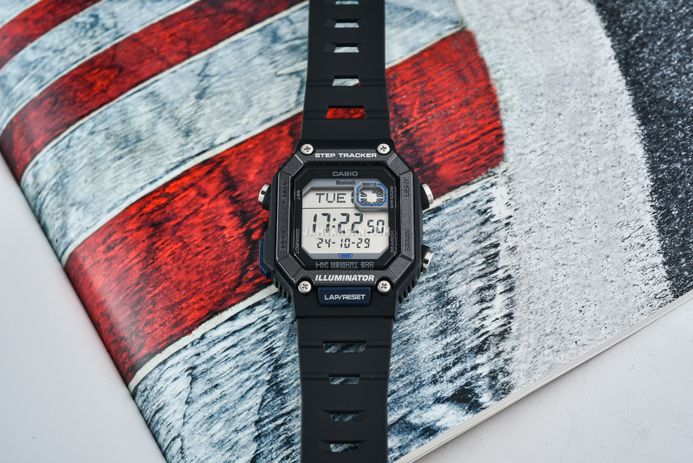 Casio General WS-B1000-1A WS-B1000-1AVDF Step Tracker Digital Dial ...