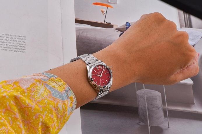 Christophe Arden CA 2001 LD BSSRE Ladies Red Dial Steel Strap ...