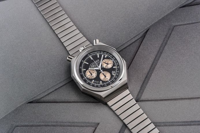 Citizen Chronograph AN3700-54E Tsuno Crono Record Label Black Dial ...