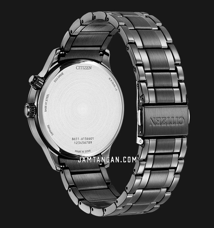 Citizen Eco Drive AP1055-87X Men Multifunction Moon Phase Green Dial ...