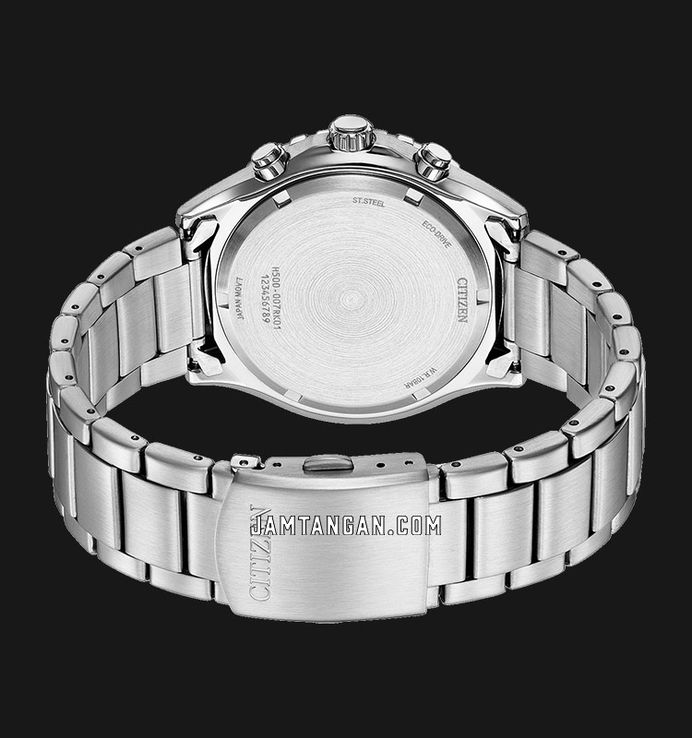 Citizen Eco Drive AT2560-84L Men Chronograph Blue Dial Stainless Steel ...