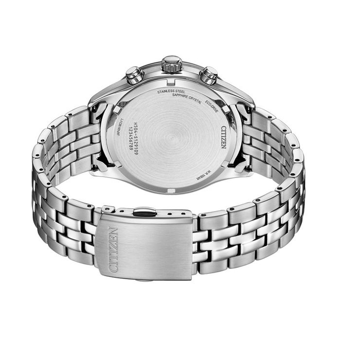 Citizen Eco Drive AT2570-56L Men Chronograph Blue Dial Stainless Steel ...