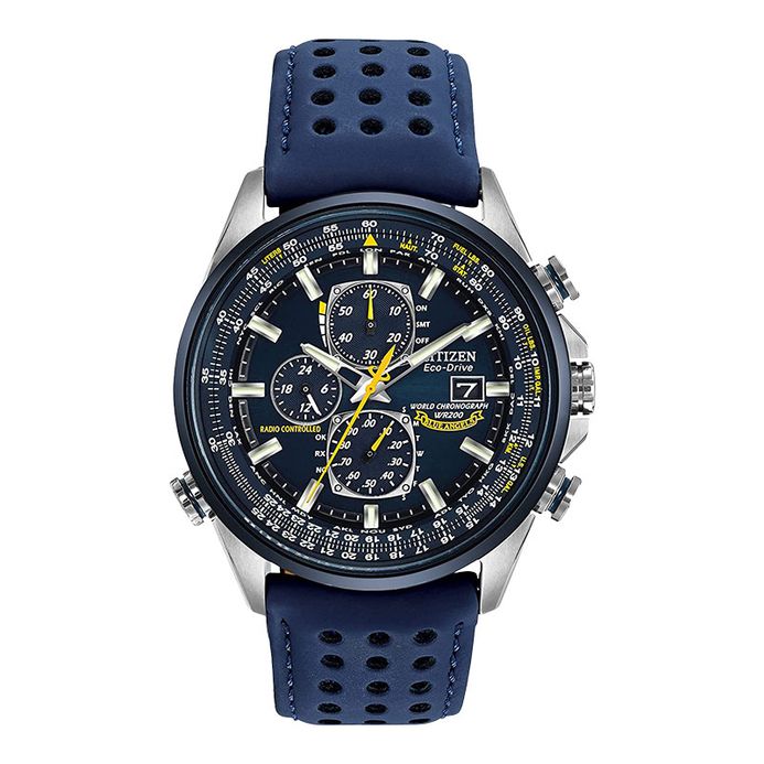 Citizen Promaster AT8020-03L World Chronograph Radio Controlled Blue ...