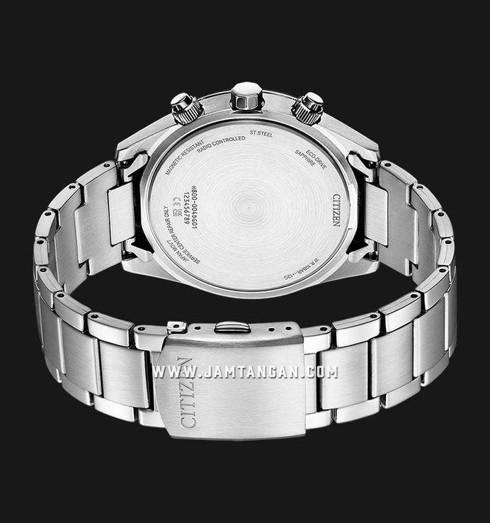 Citizen Eco Drive AT8260-85L Men Chronograph Blue Dial Stainless Steel ...