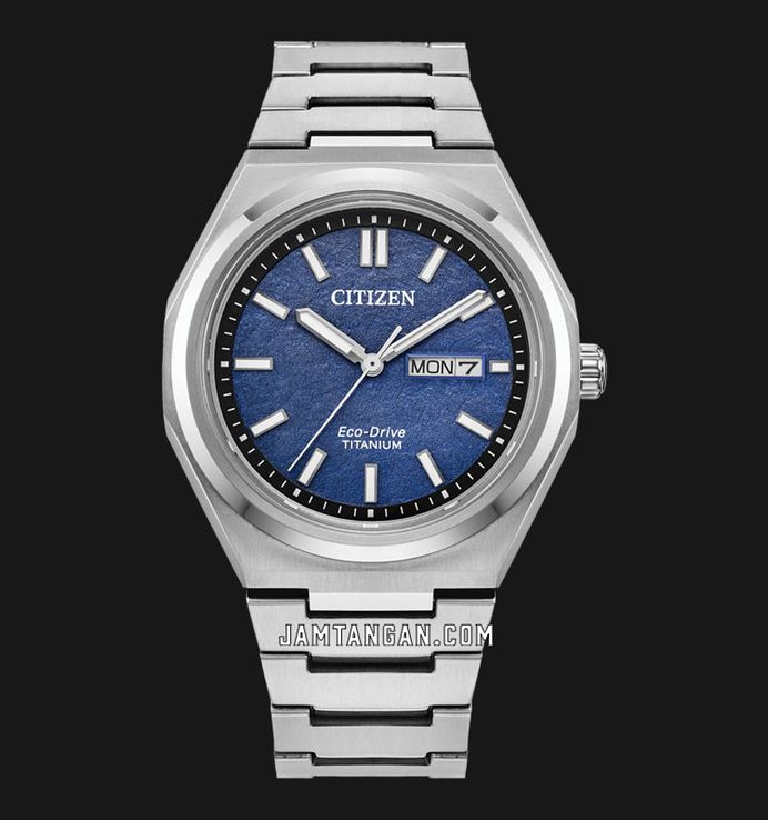 Citizen Eco Drive AW0130-85L Forza Super Titanium Blue Dial Titanium ...