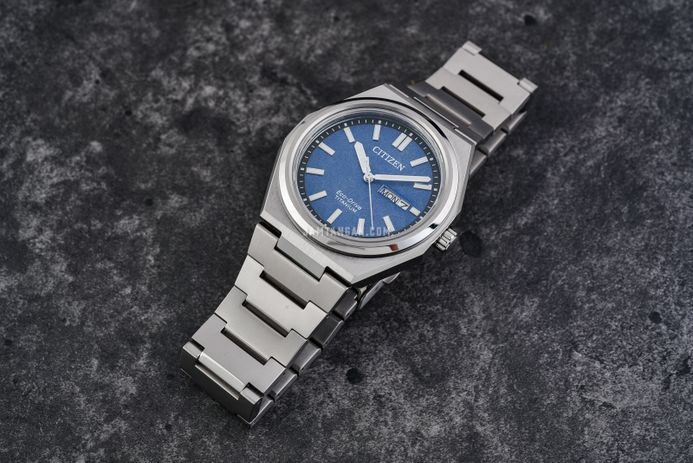 Citizen Eco Drive AW0130-85L Forza Super Titanium Blue Dial Titanium ...
