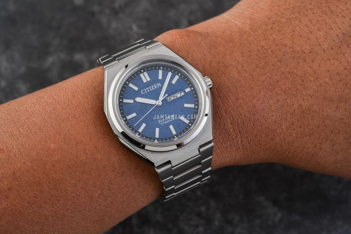 Citizen Eco Drive AW0130-85L Forza Super Titanium Blue Dial Titanium ...