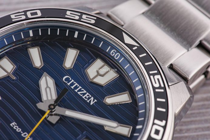Citizen Eco-Drive AW1525-81L Batman Blue Pattern Dial Stainless Steel ...