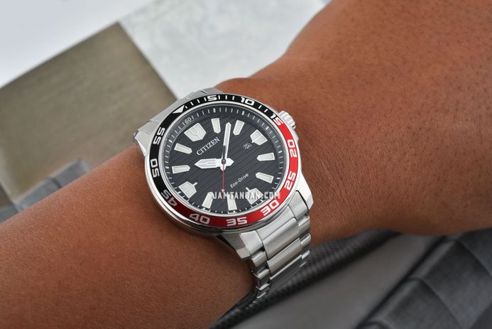 Citizen Eco-Drive AW1527-86E Black Dial Stainless Steel Strap ...