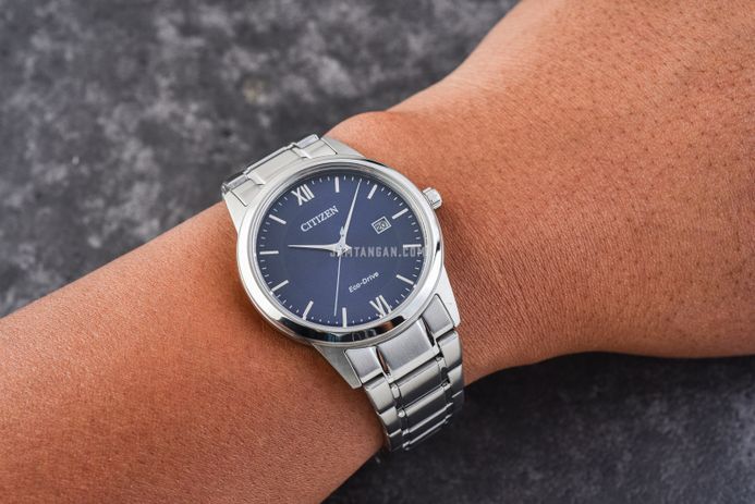 Citizen Eco Drive AW1780-84L Men Blue Dial Stainless Steel Strap ...