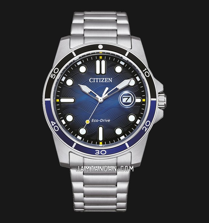 Citizen Eco Drive AW1810-85L Men Batman Blue Dial Stainless Steel Strap ...