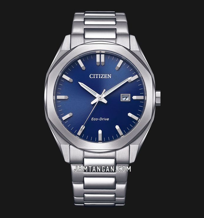 Citizen Eco Drive BM7600-81L Men Dark Blue Dial Stainless Steel Strap ...