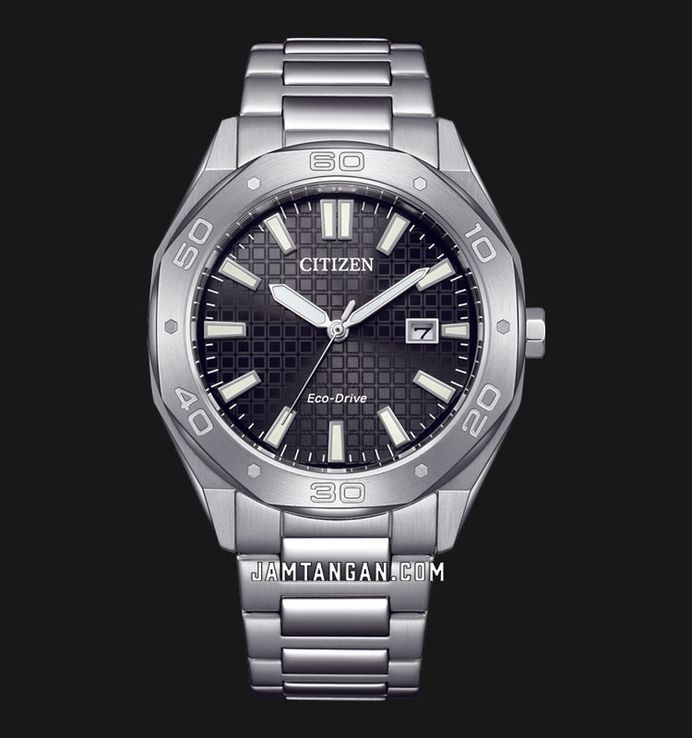 Citizen Eco Drive BM7630-80E Men Black Dial Stainless Steel Strap ...