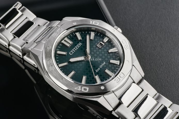 Citizen Eco Drive BM7630-80X Men Dark Green Dial Stainless Steel Strap ...
