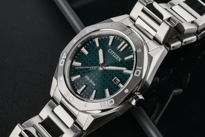 Citizen Eco Drive BM7630-80X Men Dark Green Dial Stainless Steel Strap ...