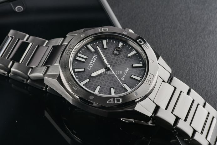 Citizen Eco Drive BM7637-81H Men Black Dial Black Stainless Steel Strap ...