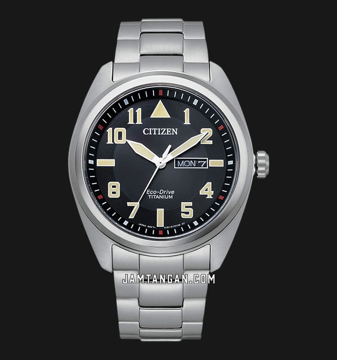 Citizen Eco Drive BM8560-88E Super Titanium Black Dial Titanium Strap ...