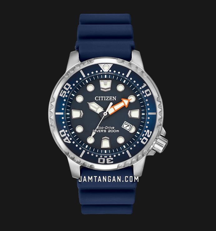 Citizen Promaster BN0151-17L Marine Eco Drive Men Blue Dial Blue Rubber ...