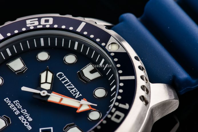 Citizen Promaster BN0151-17L Marine Eco Drive Men Blue Dial Blue Rubber ...